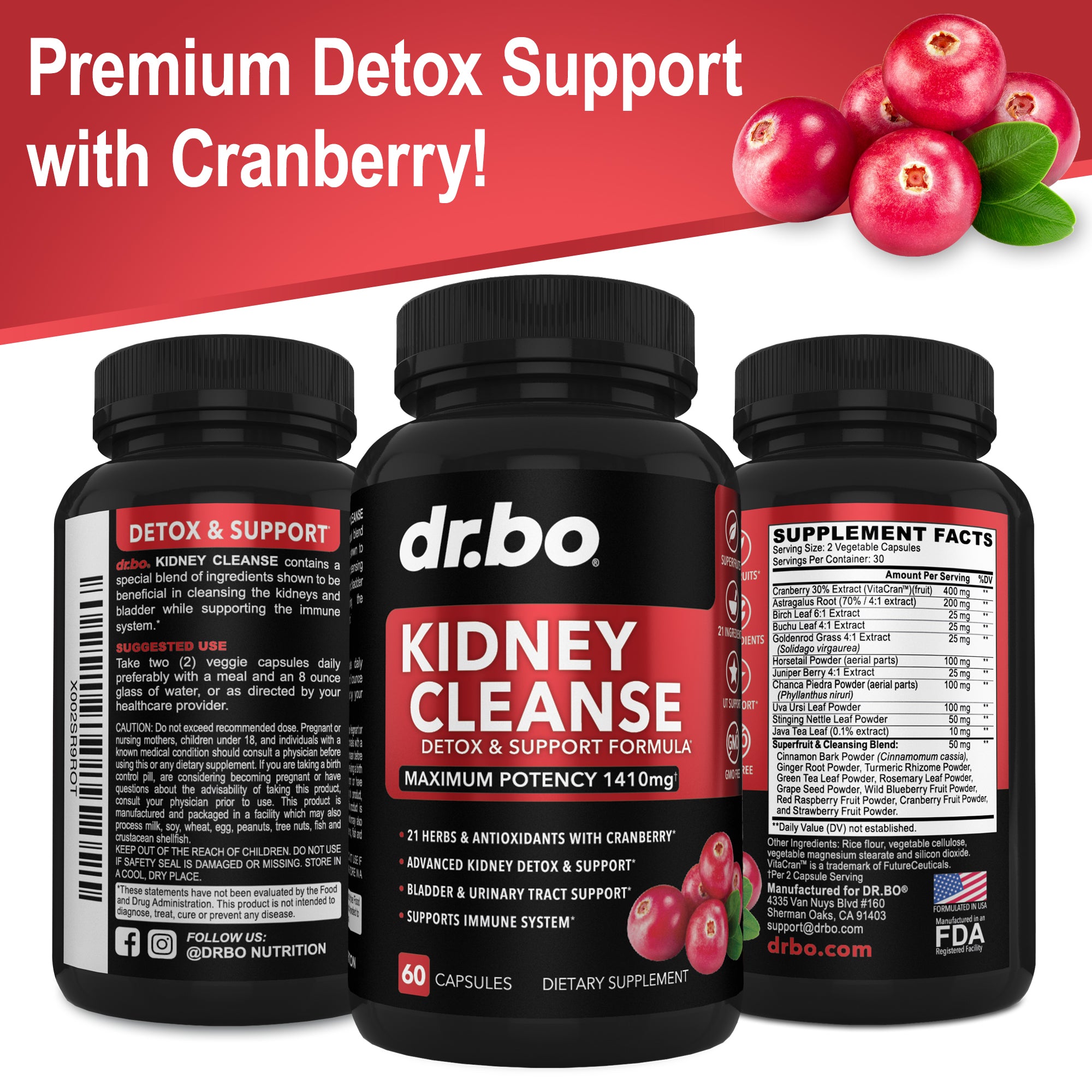 Kidney Cleanse Detox Supplement Pills – DR.BO